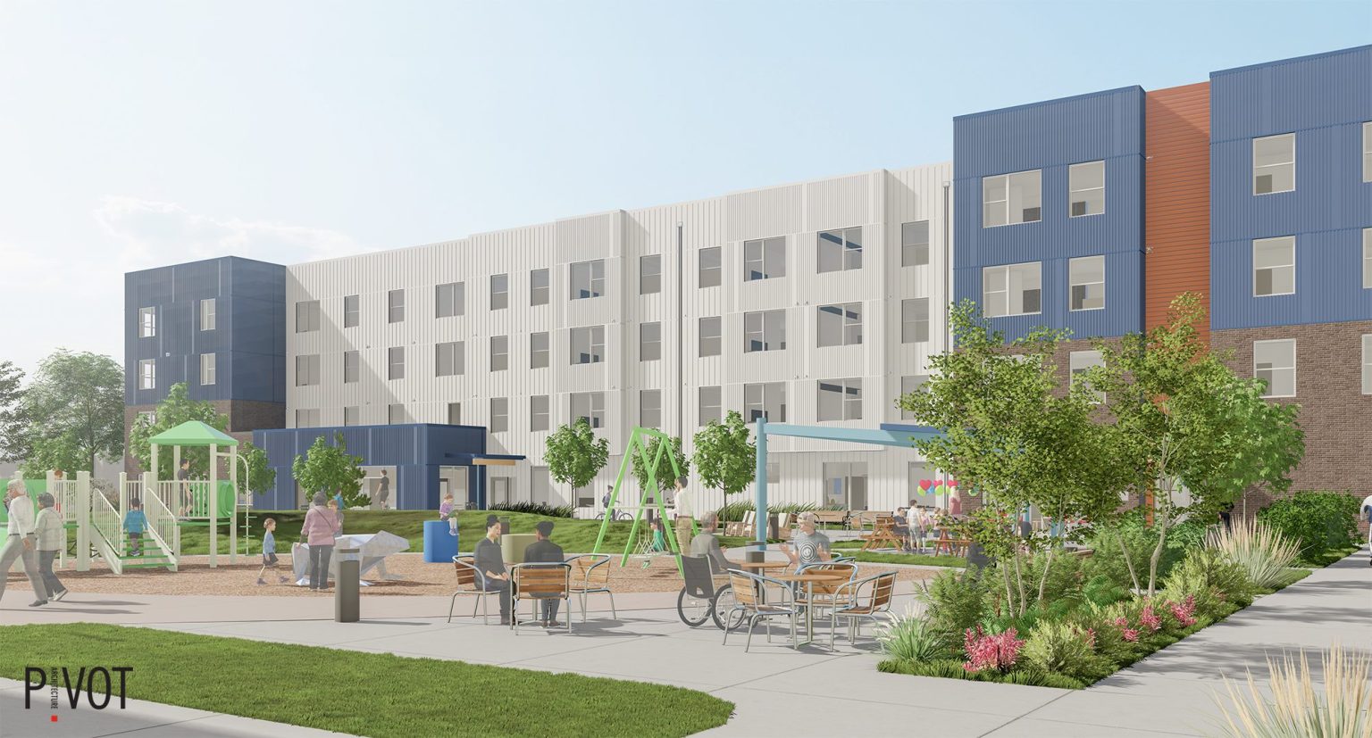 Ollie Court Affordable Housing and Early Learning Center - PIVOT Architecture